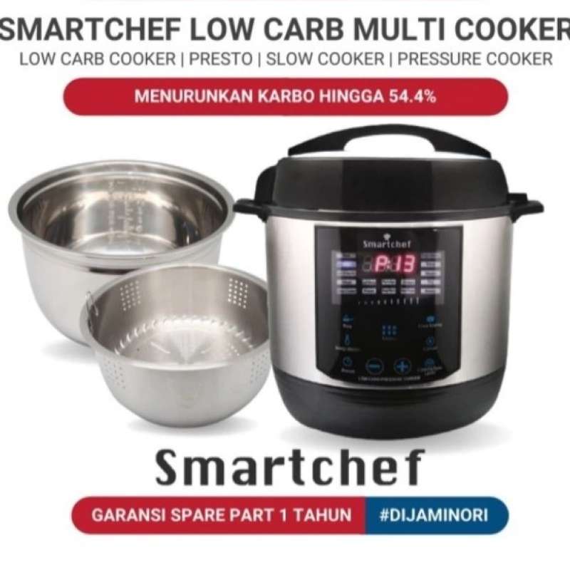 Promo Rice Cooker Smartchef/ Penanak Nasi Rendah Carbo 54.4% Original ...