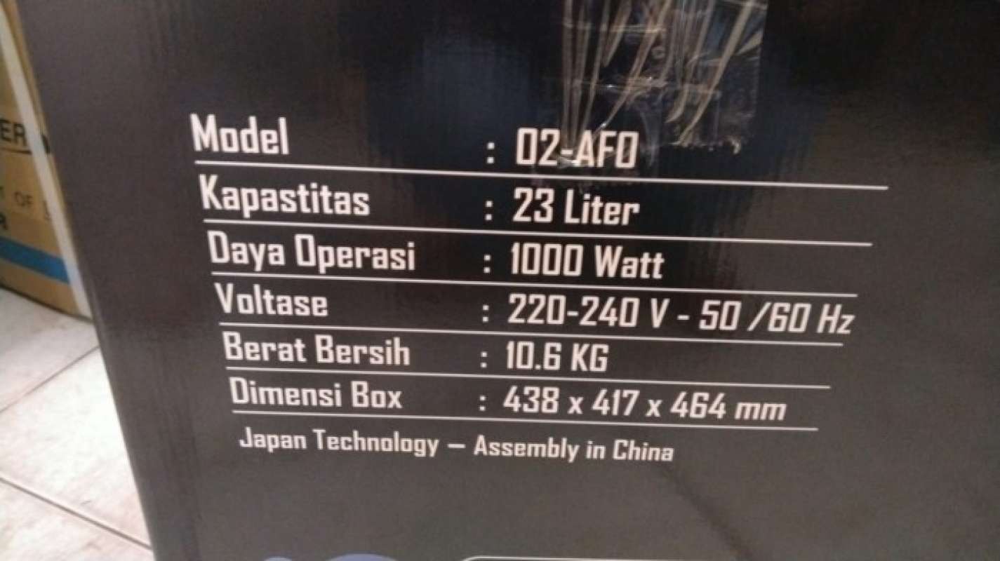 Promo Oxynic O2afo Digital Full Touchscreen Air Fryer Oven 23 Liter ...