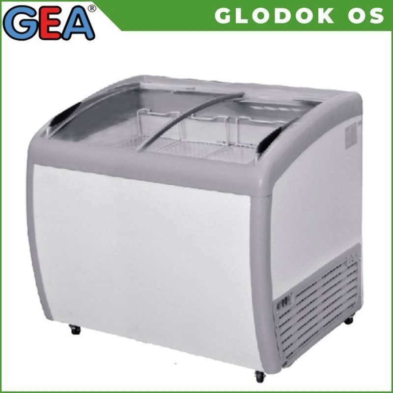 Promo Sliding Curve Glass Freezer Gea Sd-360by Freezer Kaca Cembung ...