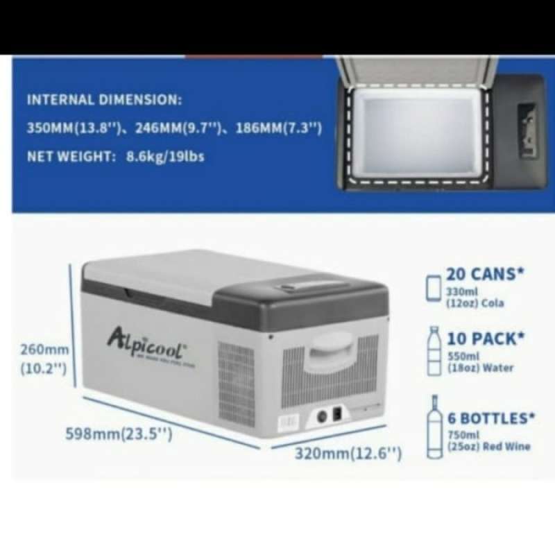 Promo Alpicool Freezer Mini / Kulkas Mini / Freezer Tempat Vaksin ...