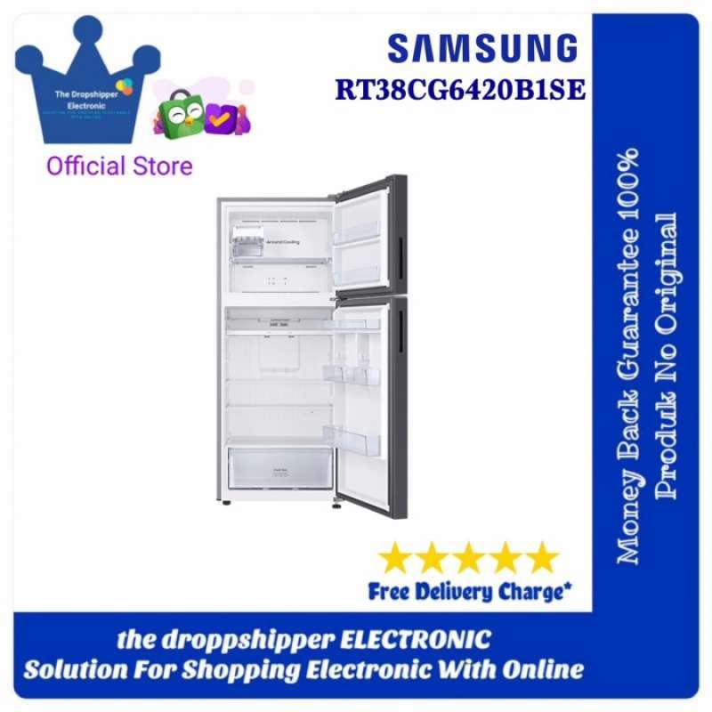 Promo Samsung Rt38 Kulkas Ungkep 2 Pintu Rt38cg6420b1se Compartment 393 L Diskon 23% Di Seller ...