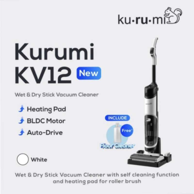 Promo Kurumi Kv 12 New Wet & Dry Cordless Stick Vacuum Cleaner Diskon 23% Di Seller Yoshizaki ...