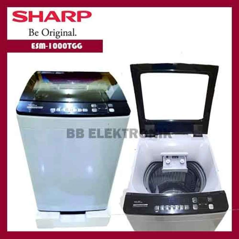 Promo Sharp Esm-1000tgg Mesin Cuci Top Loading 10kg - Khusus ...
