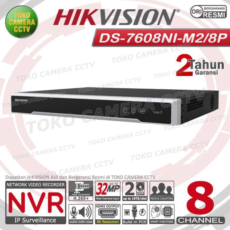 Jual Nvr 8 Channel Hikvision 32mp Nvr Cctv Poe 8k 8ch 2hdd Di Seller Toko Camera Cctv - Tanah ...