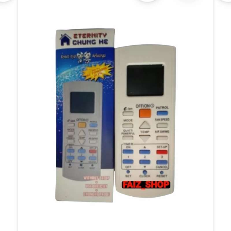 Promo Remote Ac Panasonic E-ion Patrol Original By Chunghe Free Baterai ...