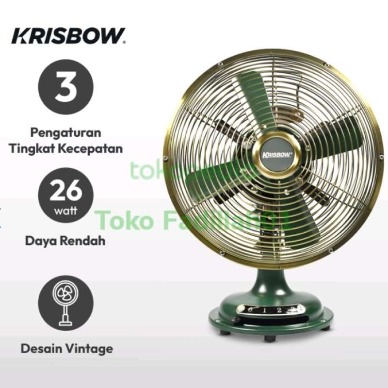 Promo Krisbow Kipas Angin Meja Vintage 8 Inci 20cm / Kipas Angin Meja ...