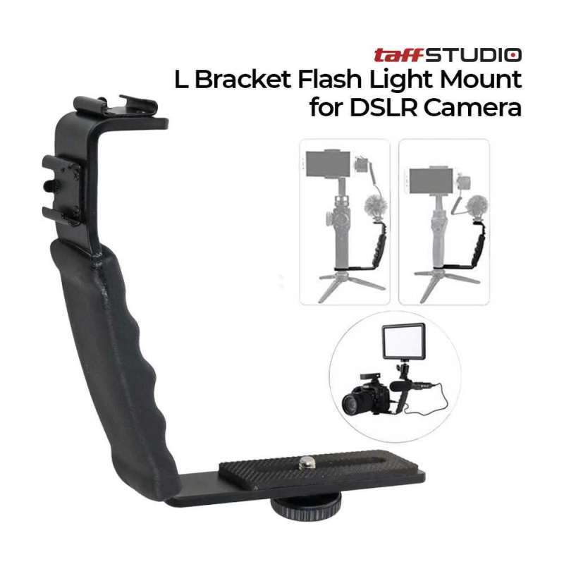 Jual L Bracket Flash Light Mount For Dslr Camera Xdv-1 Strap Tas ...