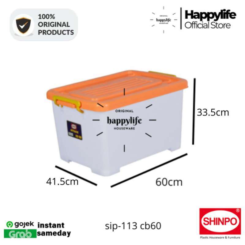 Promo Shinpo Box Container Stack Cb60 / Kotak Penyimpanan Serbaguna 60 Liter Diskon 1% Di Seller ...