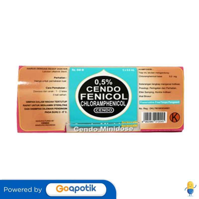 Jual Cendo Fenicol 0,50 % Tetes Mata Box 5 X 0,6 Ml Minidose Di Seller ...