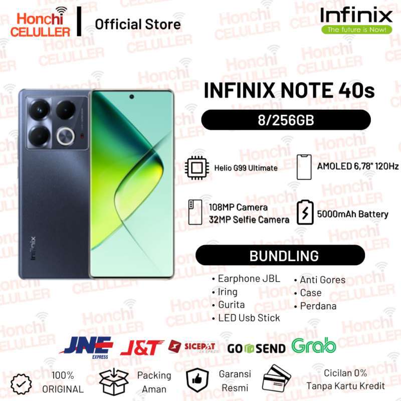 Jual Infinix Note 40s 8/256gb Garansi Resmi Indonesia Tam - Full Bundling Note 40s 8/256gb Di ...