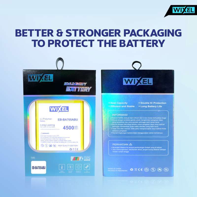 Promo Wixel Baterai Eb-ba705abu Samsung Galaxy A70 Real Capacity Batre ...