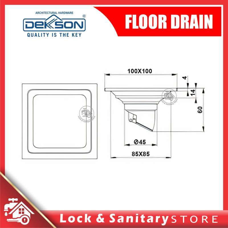 Jual Floor Drain Dekkson Fd 8070 Br Cp Mb Pb Saringan Drainase Lantai ...