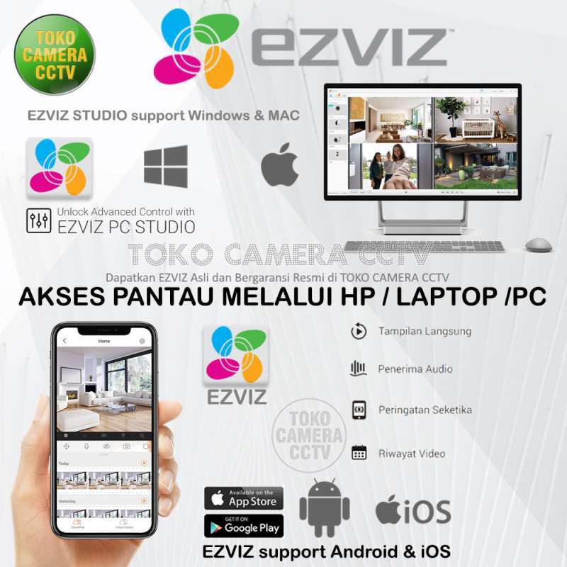 Jual Ezviz H8c Pro 8mp 4k Kamera Cctv Wifi Camera Ptz Audio Sirene ...