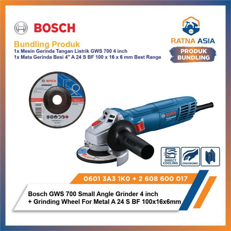 Jual Bosch Gws 700 Mesin Gerinda 4 Inch + Metal Grinding Disc A 24 S Bf ...