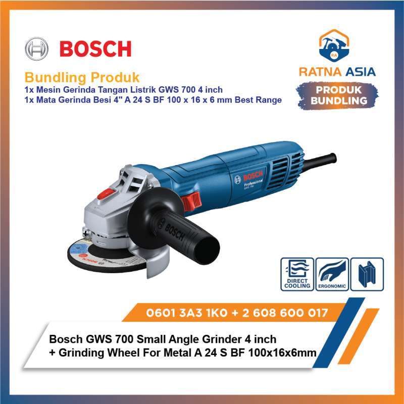 Jual Bosch Gws 700 Mesin Gerinda 4 Inch + Metal Grinding Disc A 24 S Bf ...