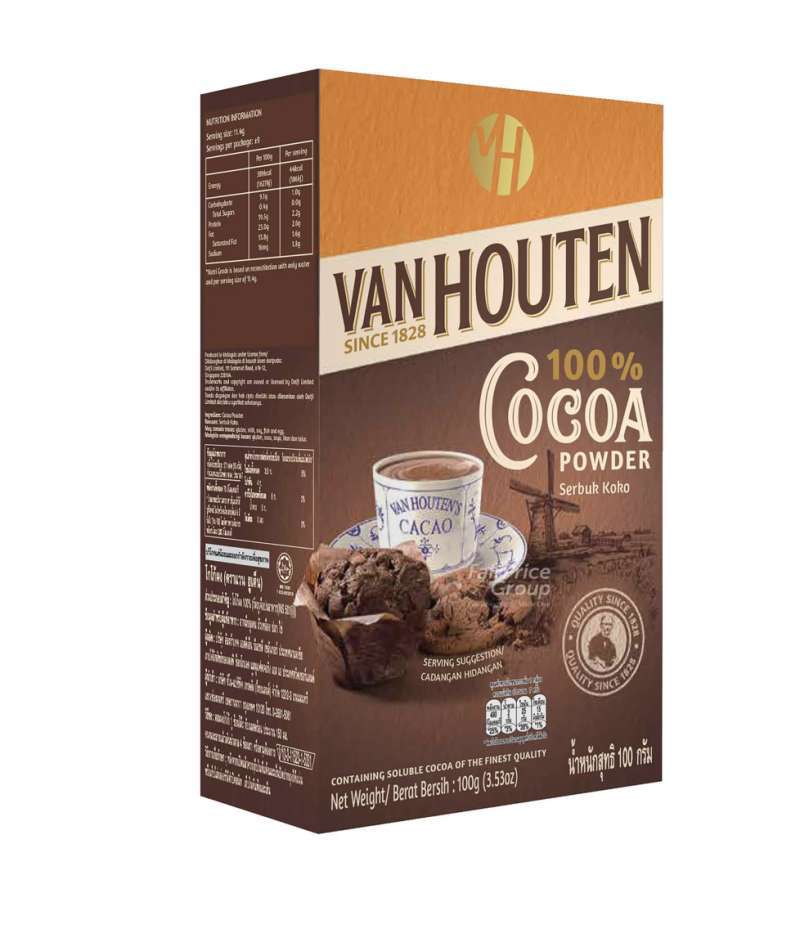 Jual Vanhouten Cocoa Powder 90gr Bubuk Cocoa Murni Coklat Kokoa Untuk ...