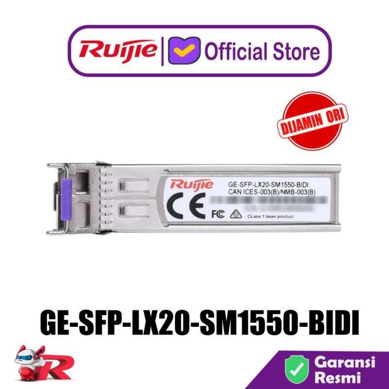 Jual Ruijie Ge-sfp-lx20-sm1550-bidi Ddm Simplex Lc Smf Transceiver Module Di Seller Rame ...