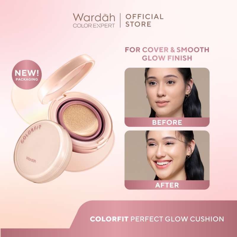 Promo Wardah Colorfit Perfect Glow Cushion - 31w Crème Beige Diskon 30% ...