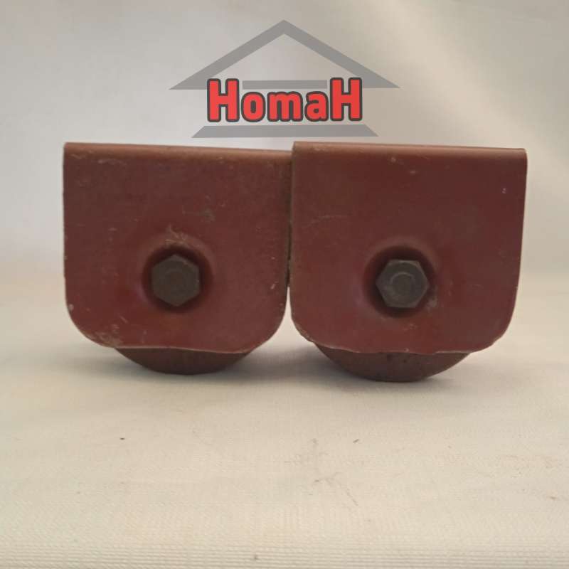 Jual Roda Pagar Besi Pintu Gerbang Rel Siku Dan Bulat Ukuran 8 Cm Di ...