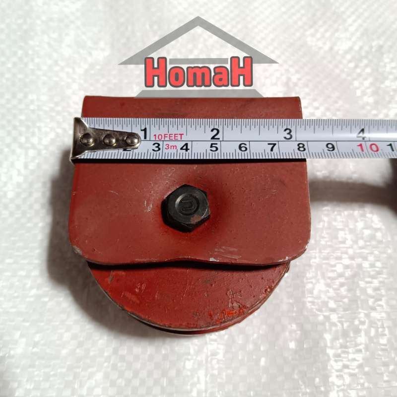 Jual Roda Pagar Besi Pintu Gerbang Rel Siku Dan Bulat Ukuran 8 Cm Di ...