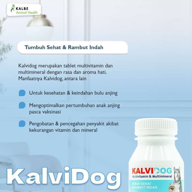 Promo Kalvidog 30 Tablet - Multivitamin Anjing Diskon 18% Di Seller ...