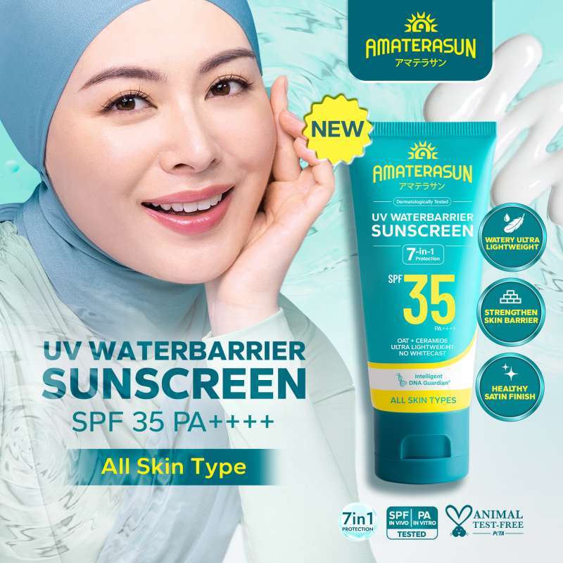 Promo Amaterasun [real Spf Certified] Uv Waterbarrier Spf 35 Pa++++ Diskon 34% Di Seller ...