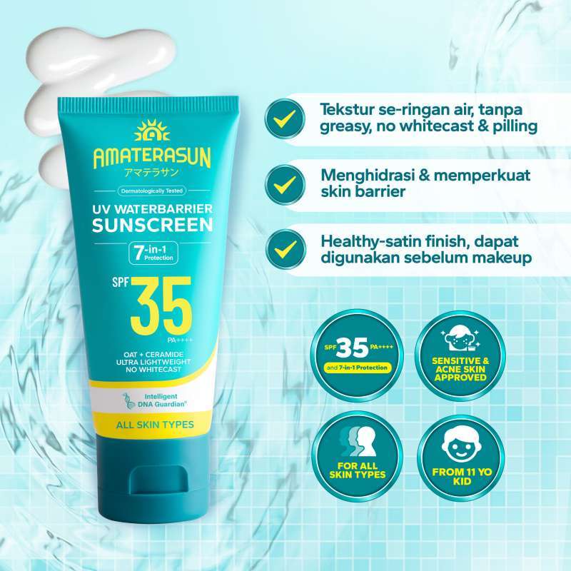Promo Amaterasun [real Spf Certified] Uv Waterbarrier Spf 35 Pa++++ Diskon 34% Di Seller ...