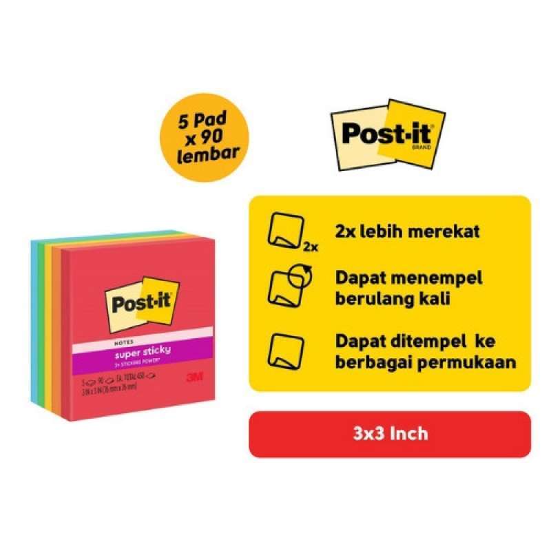 Jual Kertas Post It 654 🏷️ Original Terbaru, Terlengkap, & Harga ...
