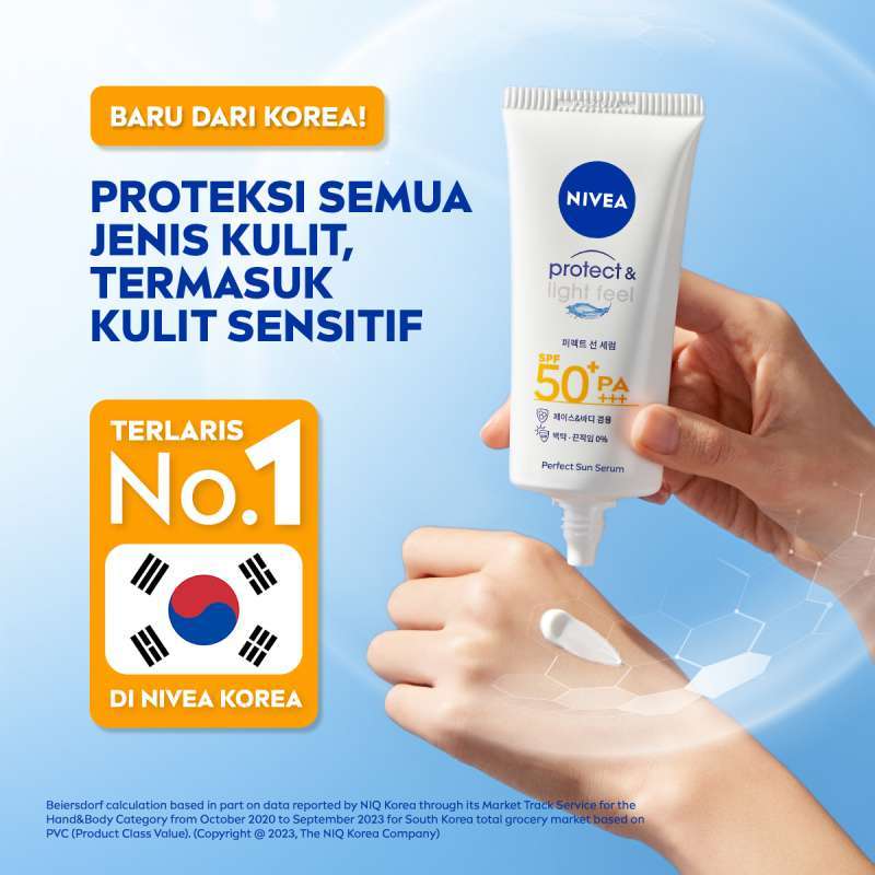 Promo NIVEA Sun Face Serum Protect & Light Feel Spf 50+ Pa+++ 90ml ...