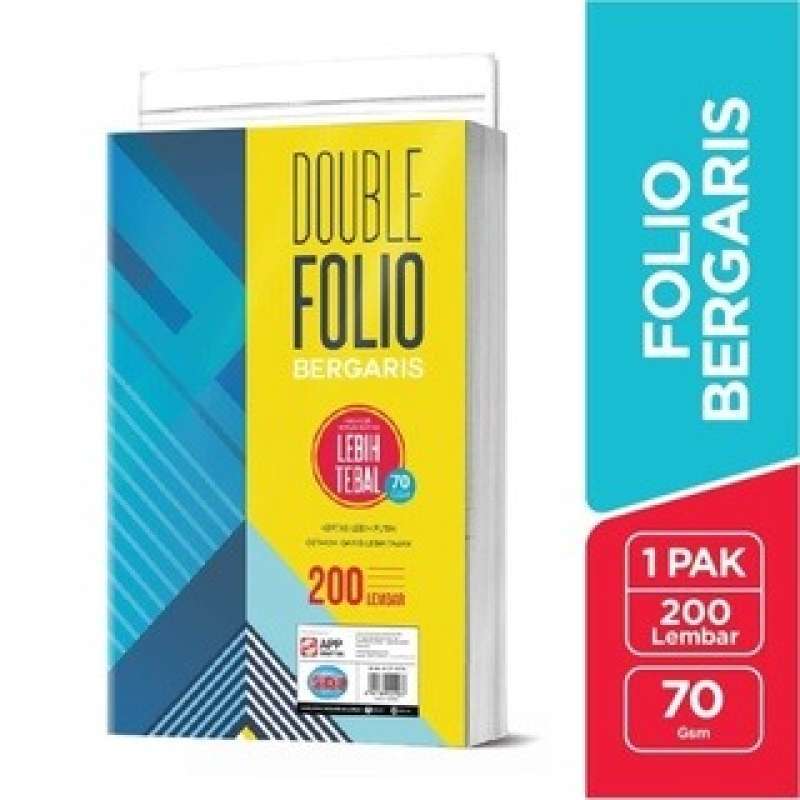 Jual (10 Lembar) Kertas Folio Bergaris / Kertas Dobel Folio/ Kertas ...