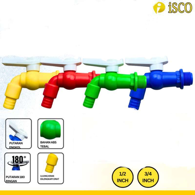 Promo Keran Air Pvc / Kran Air Model Engkol Pvc Isco / Keran Air Isco ...