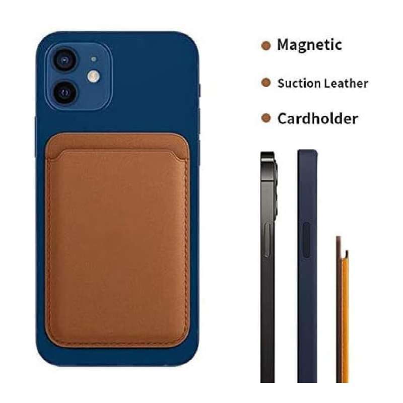 Promo Dompet Kartu Tempel MagSafe Card Holder Magnetik Kulit Pu Untuk ...
