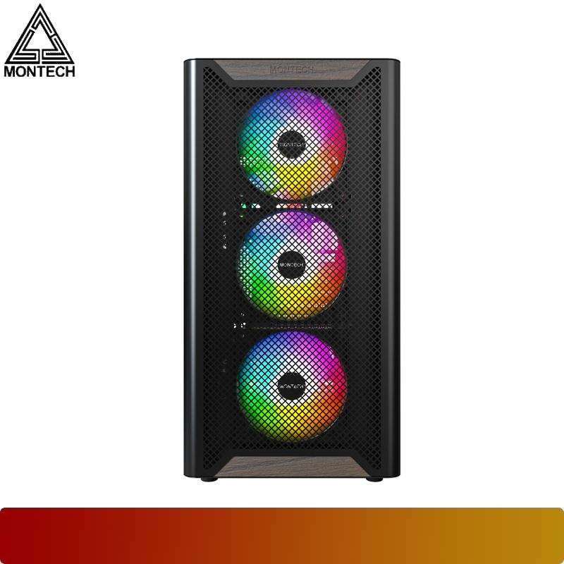 Jual Montech Xr Wood | Nature Meets High Airflow Power Pc Case - White ...