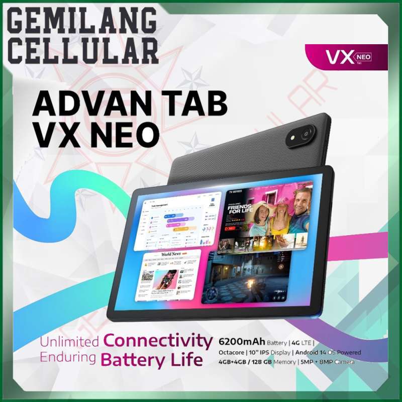 Promo Advan Tab Vx Neo 4/128 ( 4gb/ 128gb ) 10.1 Ips Screen , Tablet 10 ...