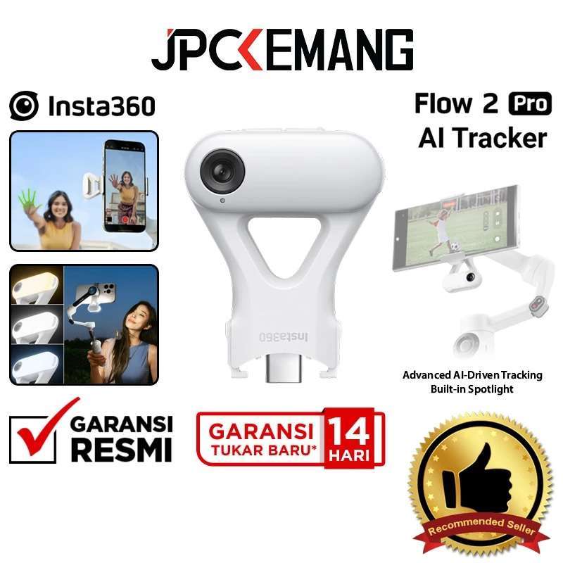 Promo Jpc Kemang Insta360 Flow 2 Pro Standard / Creator / Ai Tracker Bundle Gimbal Stabilizer ...
