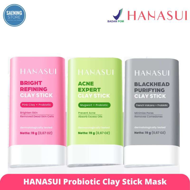 Promo [new] Hanasui Clay Stick Mask - Masker Wajah Mencerahkan ...
