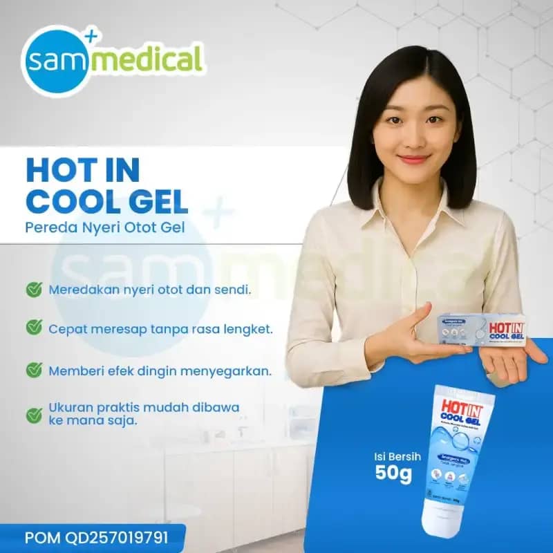 Jual Hot In Cool Gel Isi 50g / Dengan Sensasi Cool Dingin Atasi Pegal ...