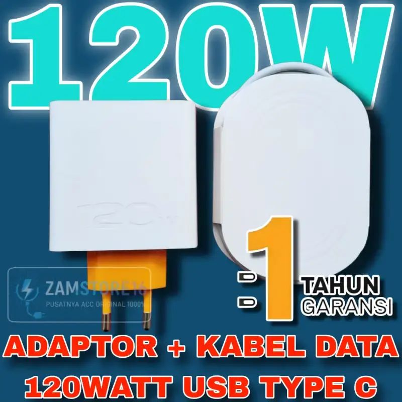 Promo [ Asli ] Charger + Kabel Data vivo 120w / 120watt Port USB Type C ...