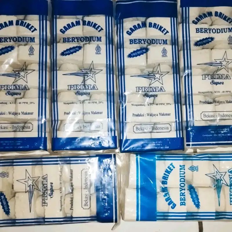 Promo Prima Garam Briket Beryodium Premium 500 Gram 100 Pack Halal Dari ...
