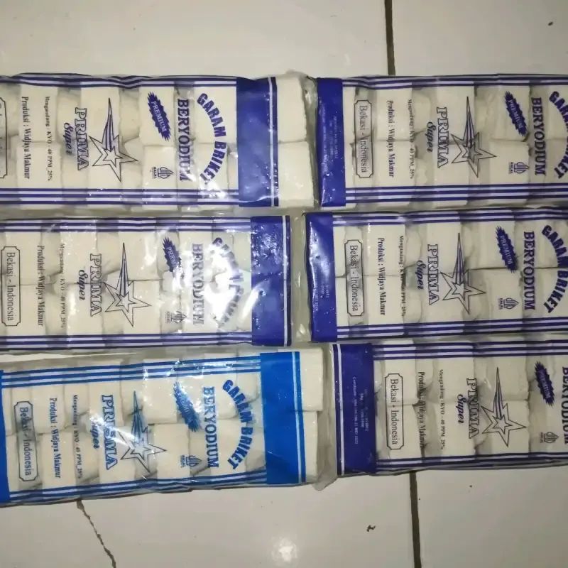Promo Prima Garam Briket Beryodium Premium 500 Gram 100 Pack Halal Dari ...