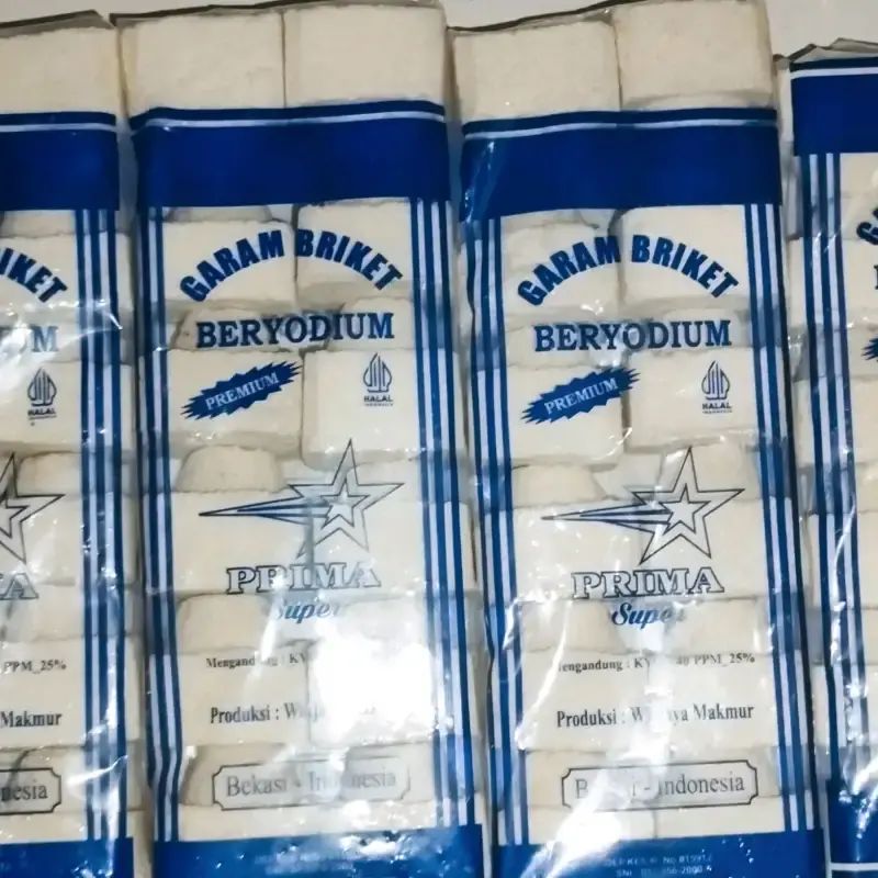 Promo Prima Garam Briket Beryodium Premium 500 Gram 100 Pack Halal Dari ...