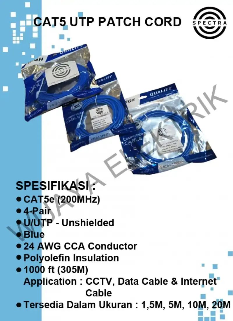Daftar Harga Spectra Utp 🔥 Original & Spesifikasi Lengkap Maret 2026