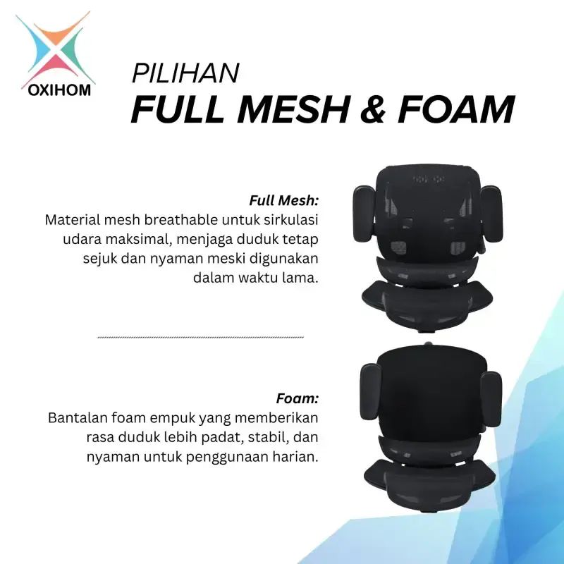 Promo Oxihom Y8 Kursi Mesh Kursi Kantor Kursi Kerja Kursi Gaming Kursi ...