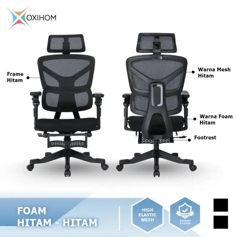 Promo Oxihom Y8 Kursi Mesh Kursi Kantor Kursi Kerja Kursi Gaming Kursi ...