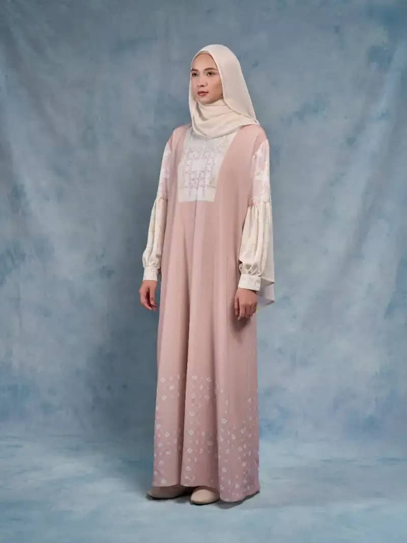 Model Gamis Motif Bunga Kekinian🔥 Harga Terbaik 2026