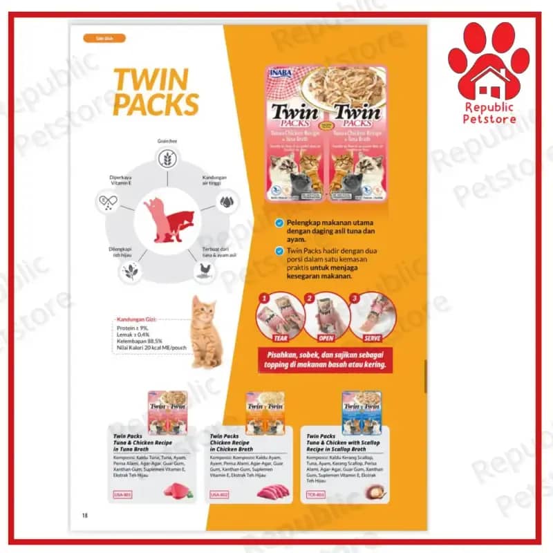 Jual Snack Cat Ciao Inaba Twin Packs (2x40gr) - Cemilan Kucing Di ...