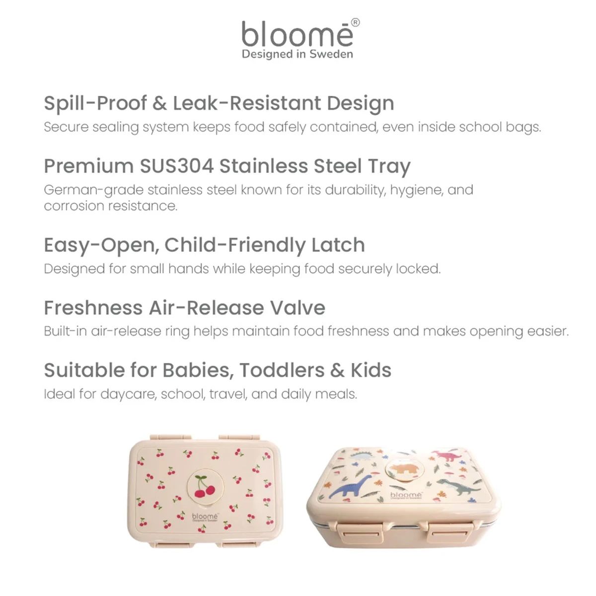 Jual Bloome Stainless Bento Lunch Box Kotak Bekal Makan Anak Sekolah ...
