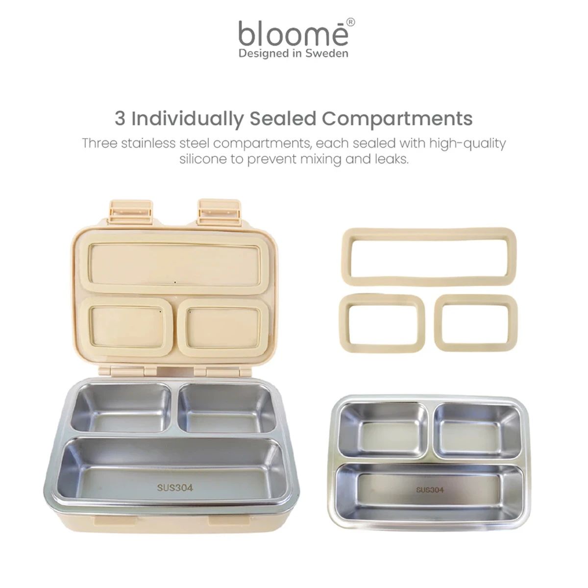 Jual Bloome Stainless Bento Lunch Box Kotak Bekal Makan Anak Sekolah ...