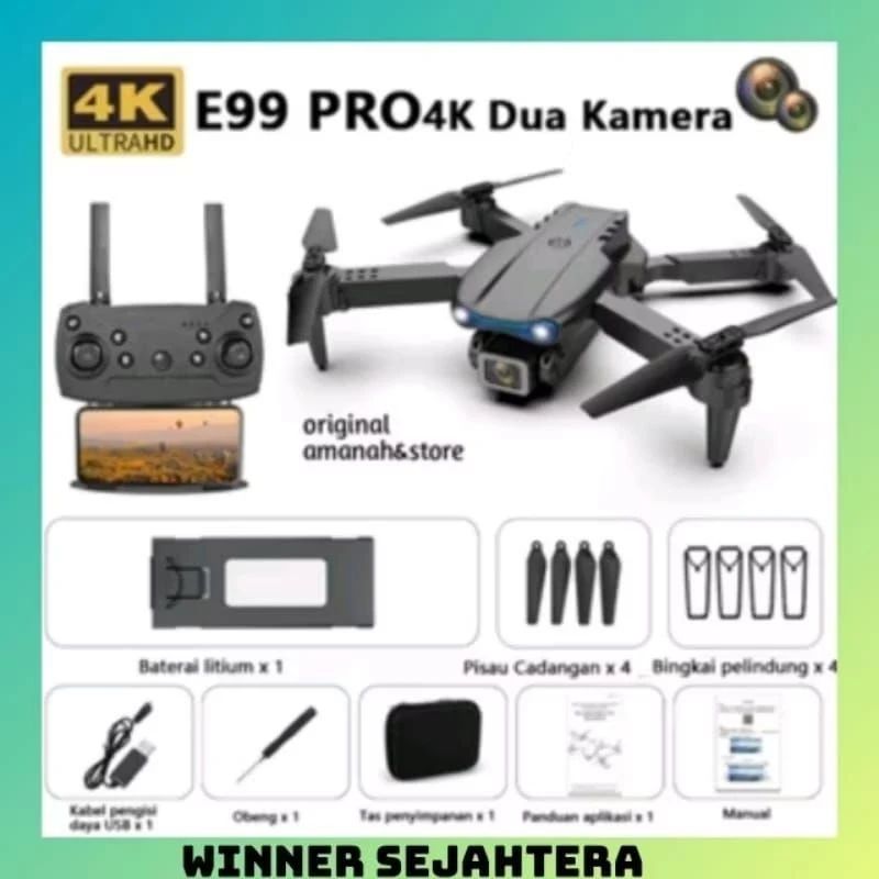 Jual Drone E99 Pro Max Dengan Camera Hd Drone Wifi Fpv Dual Camera ...