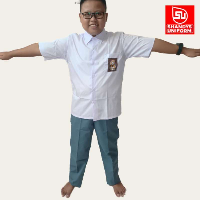 Promo Shandys Uniform I Baju Seragam Sma Negeri Warna Putih Lengan ...